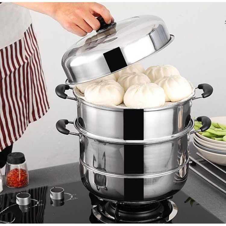 COD Steamer 3-2 Layer Siomai Steamer Stainless Steel Cooking Pot ...