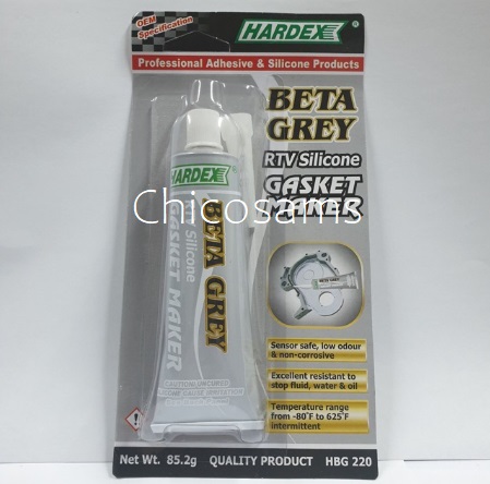 Original Hardex Beta Grey (gray) RTV Silicone Gasket Maker 85.2g/ 40g ...