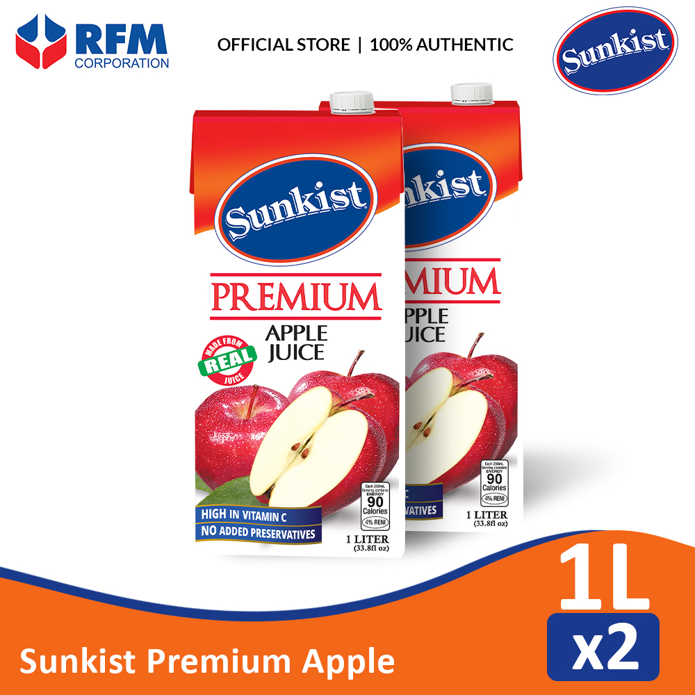 Sunkist Premium Apple Juice 1L - Set of 2s | Lazada PH