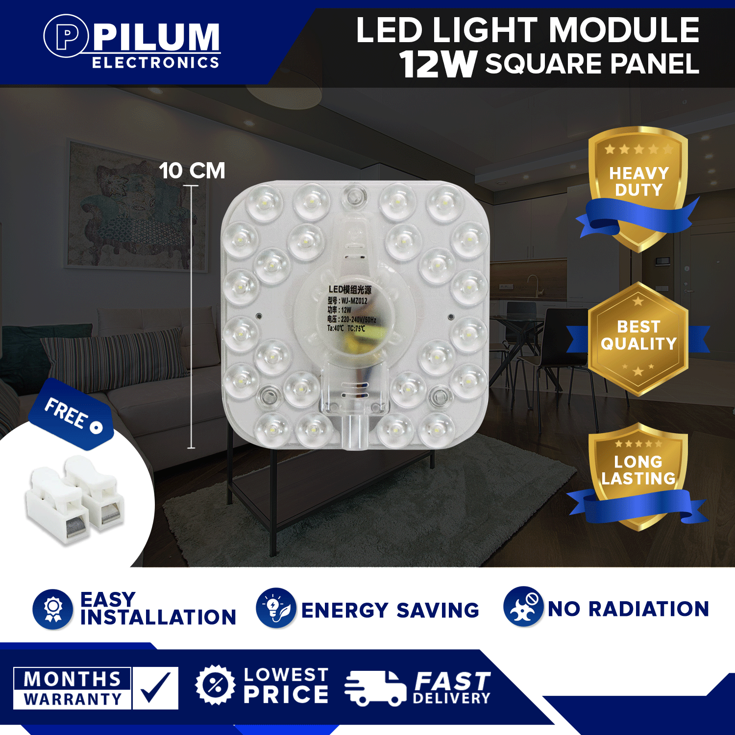 LED Light Source Module - LED Ceiling Light Replacement - Square Panel ...