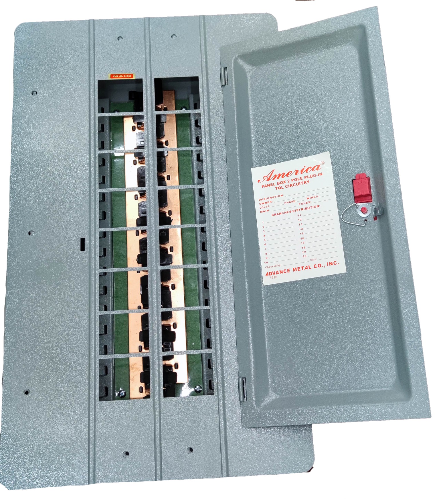 America Panel Board 8x8 16 Holes Plug In Panel Box 14 Branches 16