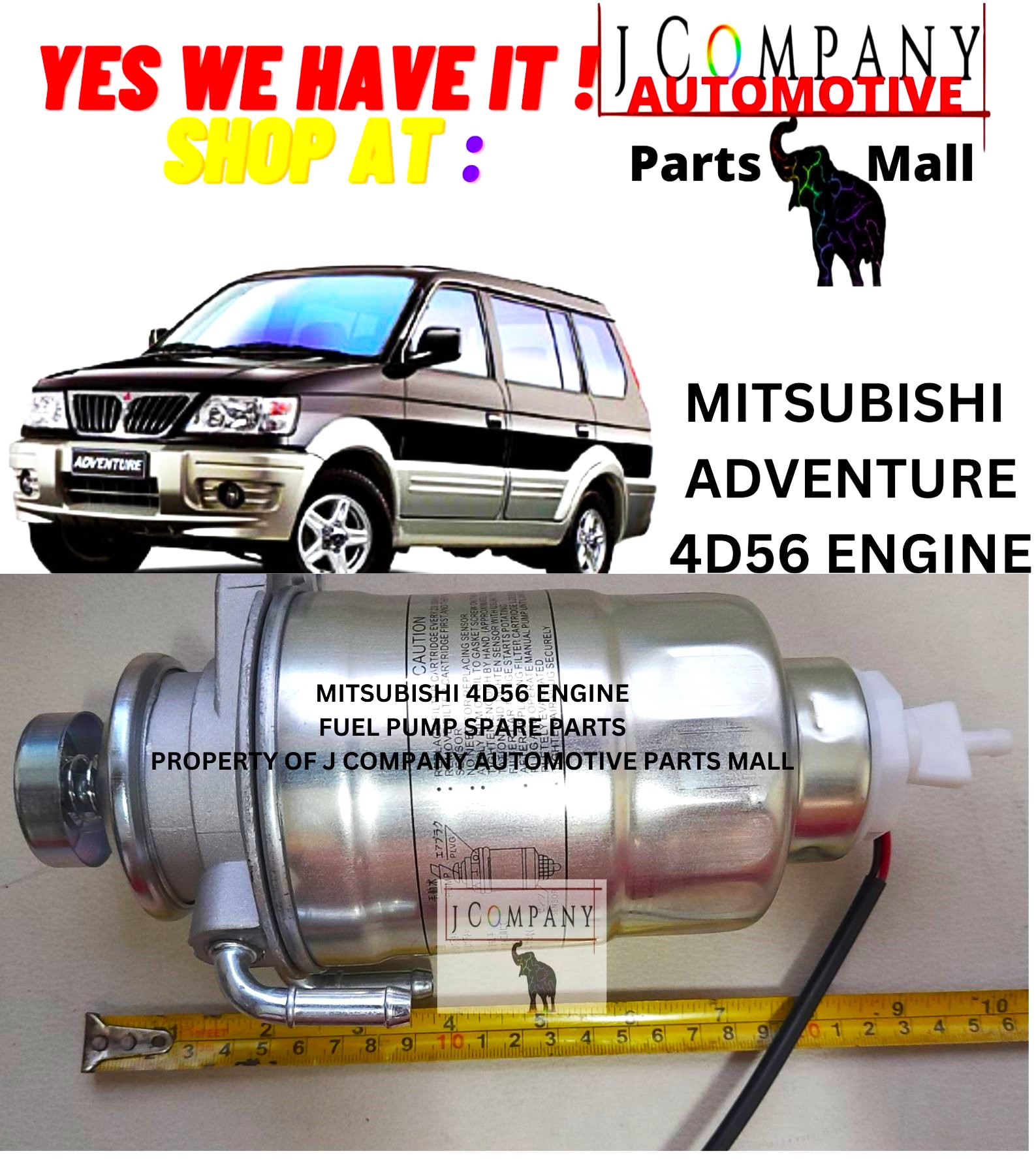 ADVENTURE MITSUBISHI FUEL PUMP ASSEMBLY 4D56 ENGINE | Lazada PH