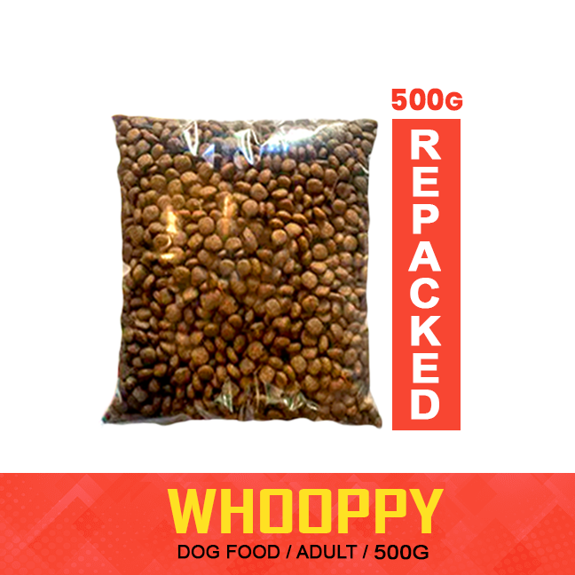 (500g Repacked) Whooppy Puppy and Adult Dog Dry Food For All Breeds ...