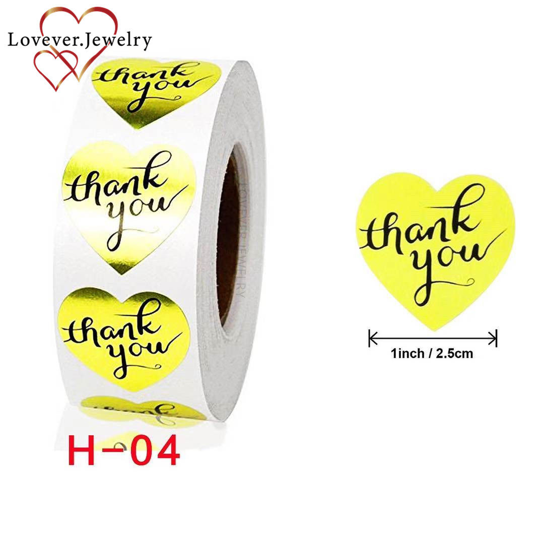 LOVEVER 500pcs/Roll THANK YOU FOR YOUR ORDER STICKERS，BAKED WITH LOVE ...