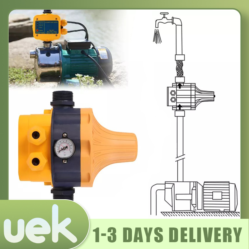 UEK Automatic Water Pump Pressure Controller Regulator 220V Automatic Water Pump Controller ...