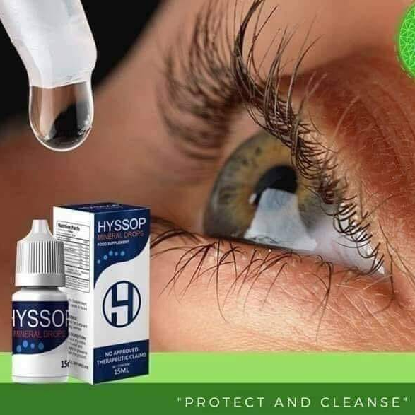 HYSSOP MINERAL DROPS,ORIGINAL, FDA Approved for your Eyes ,Ears, Nose ...
