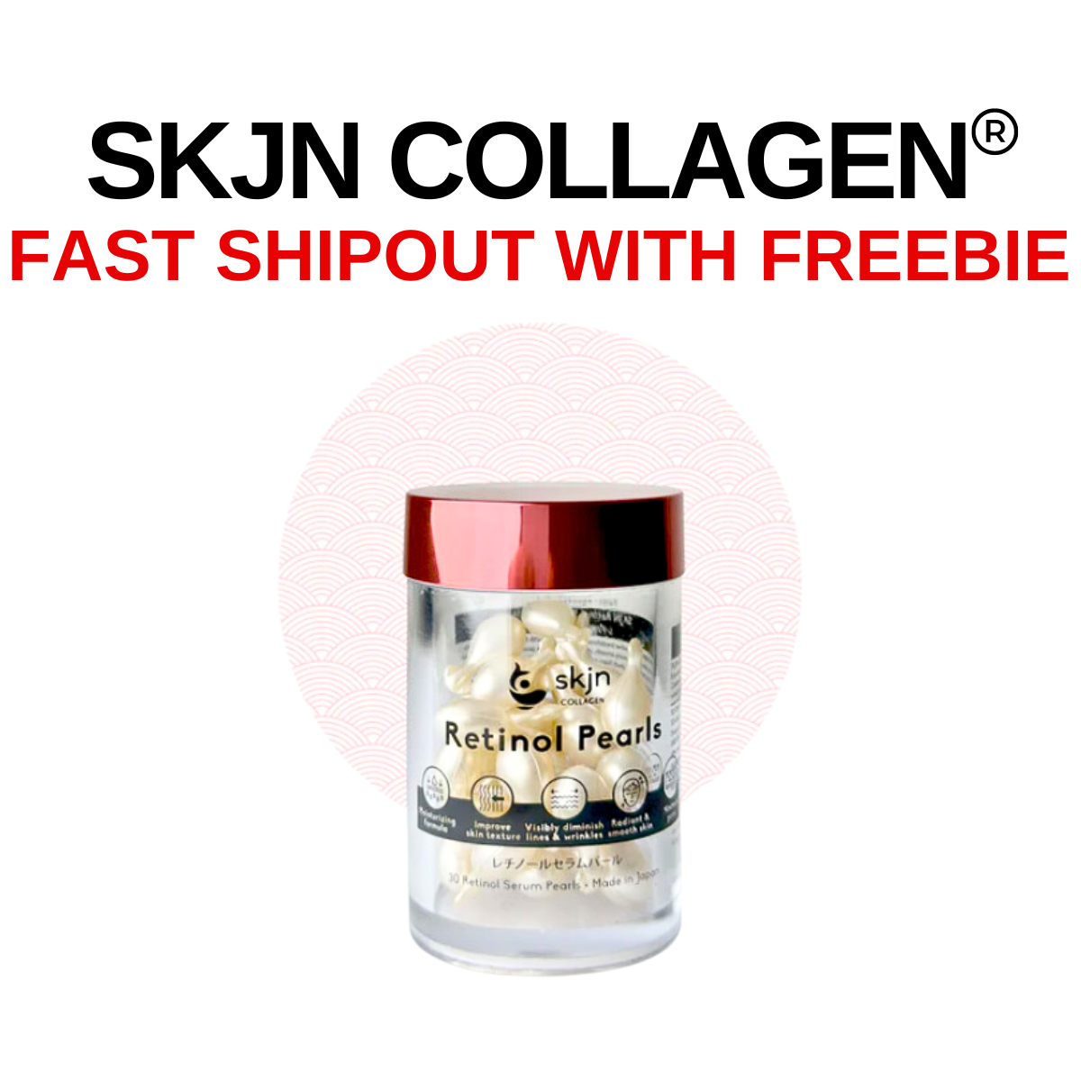 SKJN Retinol Pearl Serum with Collagen Capsule 30s | Lazada PH