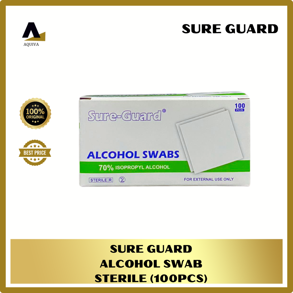 Sure Guard Alcohol Swabs (1 Box - 100pcs) | Lazada PH