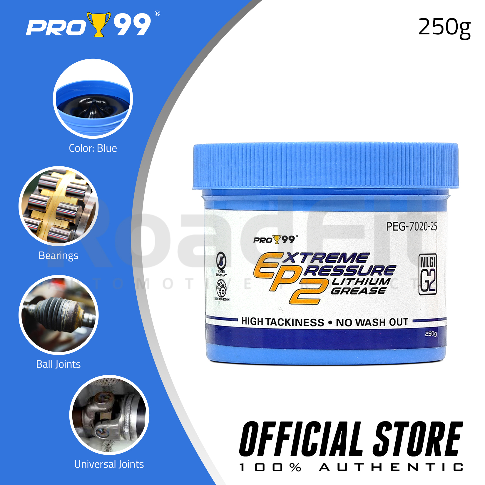 PRO-99 Extreme Pressure EP2 Grease 250g Pro99 PEG-7020-25 Car and ...
