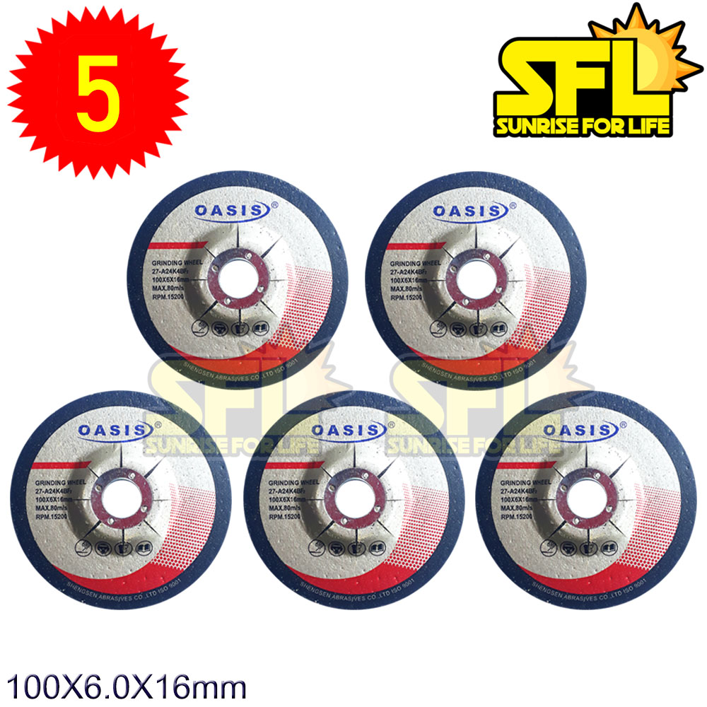 Oasis Grinding Disc 4" Heavy Duty 5pcs I SFL | Lazada PH