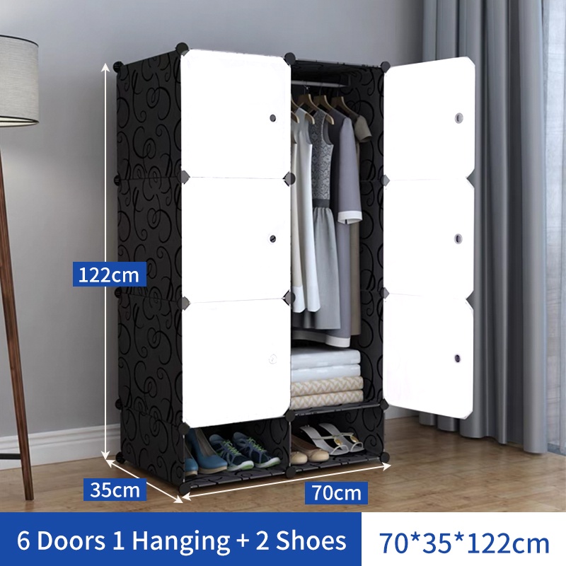 Wenner Multi-door Wardrobe Cabinet Clothes Closet Heavy Duty Cloth ...
