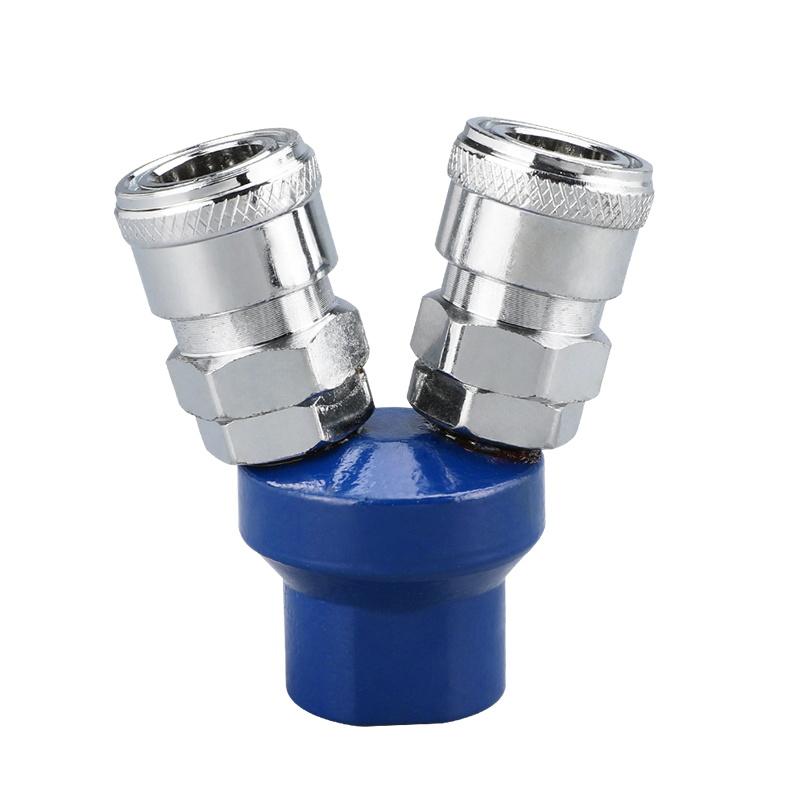 Air Compressor Connector Pneumatic Fitting Multi Splitter 2/3 Way Quick ...