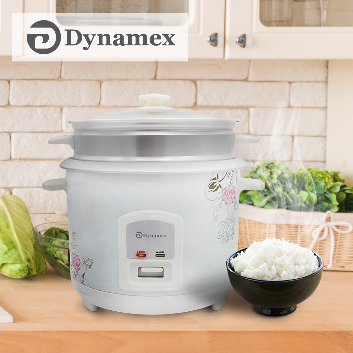 Dynamex 1.8L Rice Cooker with Steamer Basket | Lazada PH