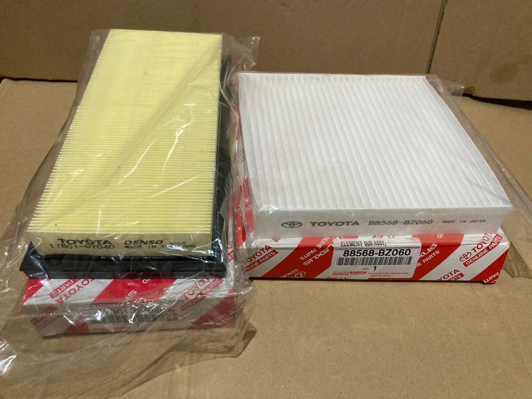 Bundle Cabin Aircon Filter and air Filter for Toyota Avanza 2017 2018 ...