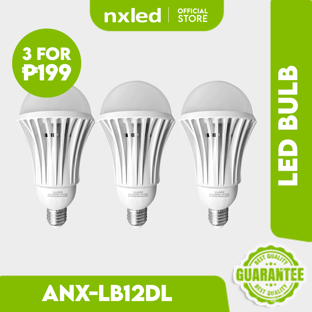 3 FOR 199 Nxled 12W LED Bulb (ANX-LB12WW/DL) | Lazada PH