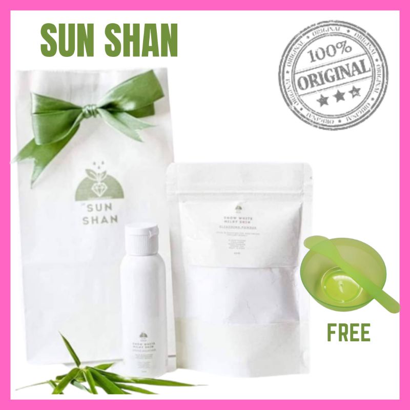 SUN SHAN | SNOW MILKY WHITE SKIN ORIGINAL BLEACHING SET (BUNDLES w/FREE ...