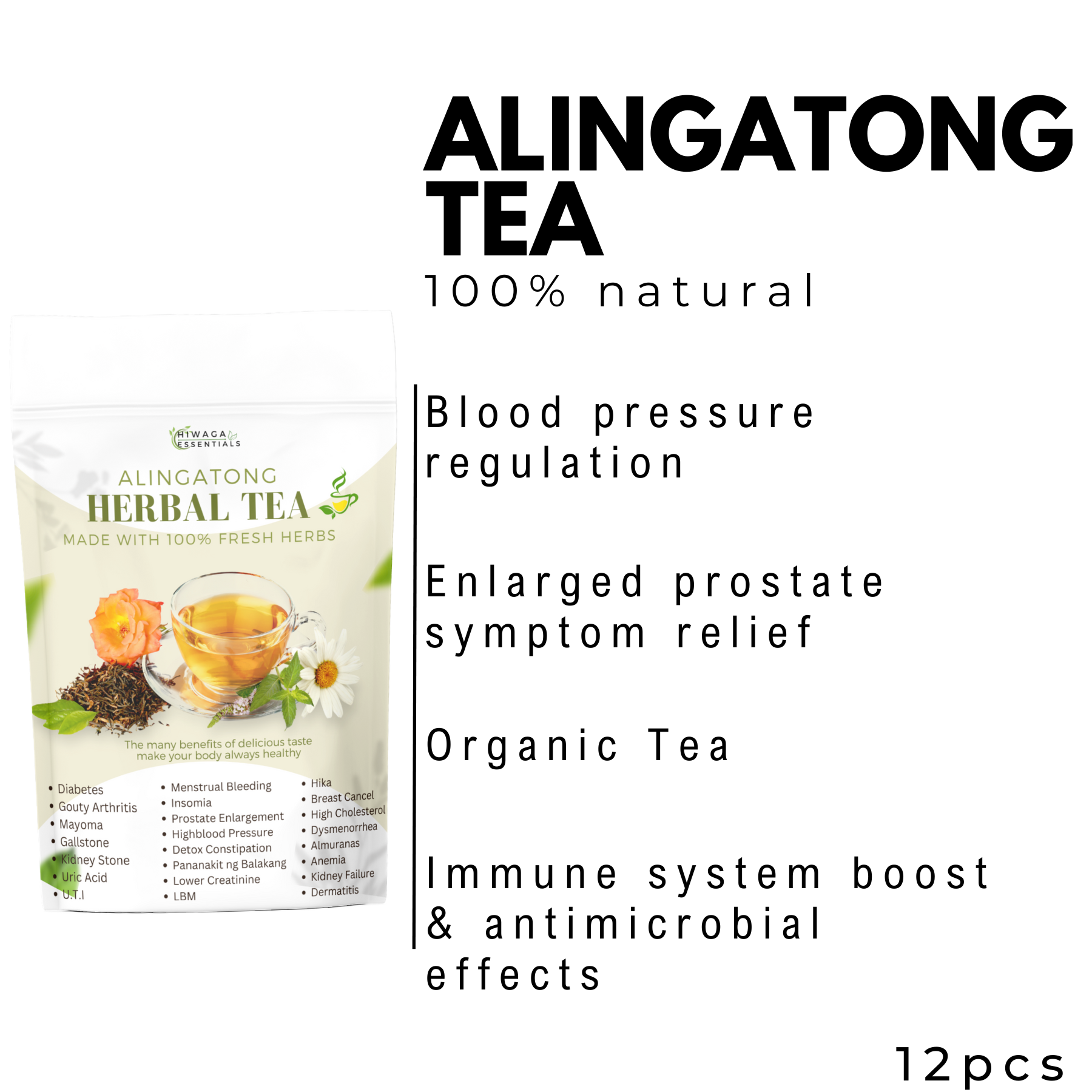 Herbal Tea Alingatong Red Tea 1Pack (12 Teabags) | Hiwaga Essentials ...