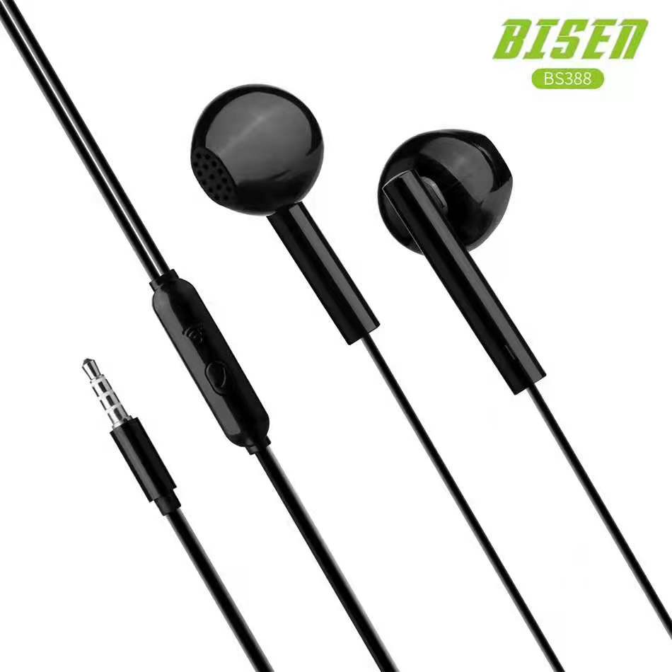 NEW BISEN BS388 Super Bass Headset Sport Wired Earphones Headphones ...