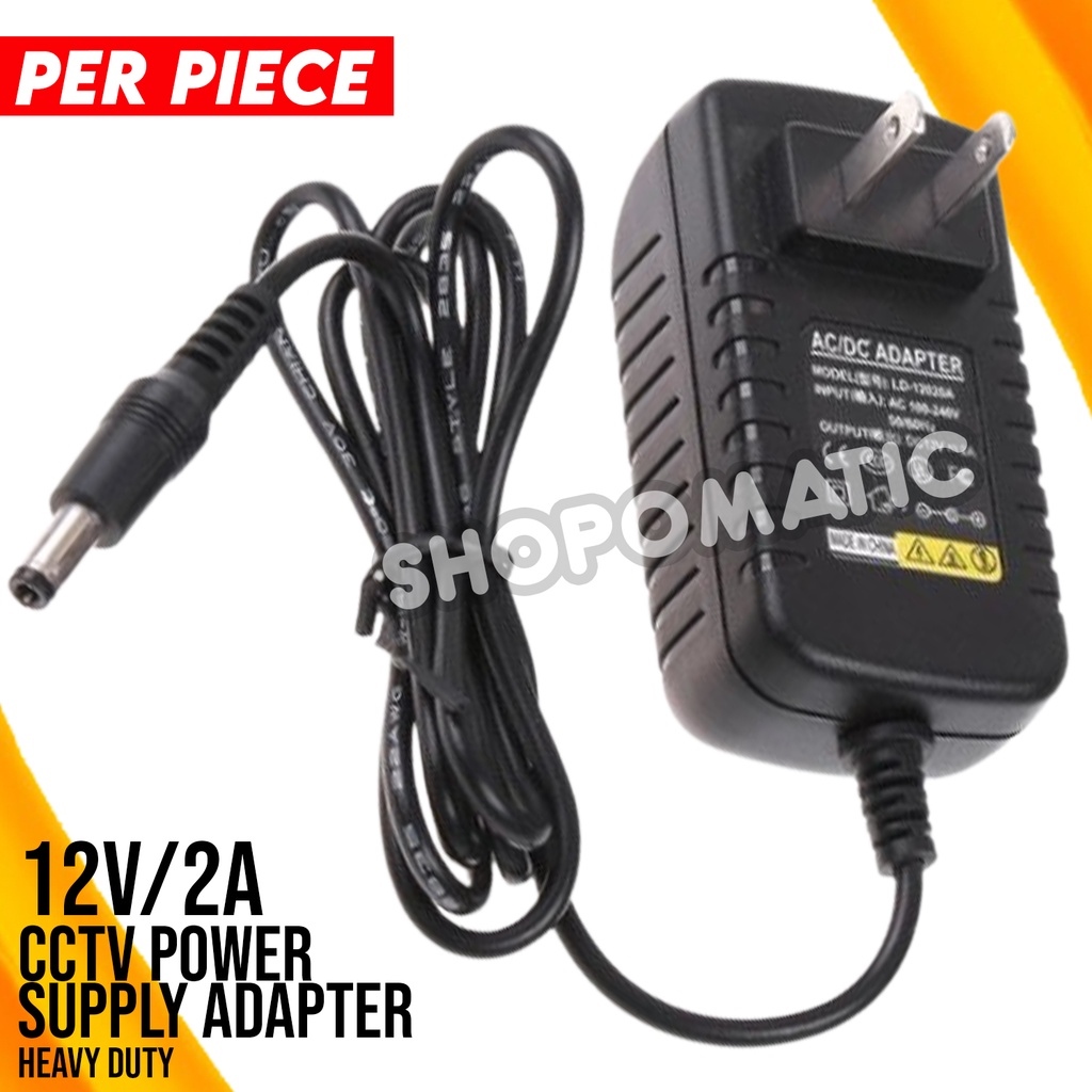 12V 1A/2A AC/DC Adapter Charger Power Supply For CCTV Security / TV ...
