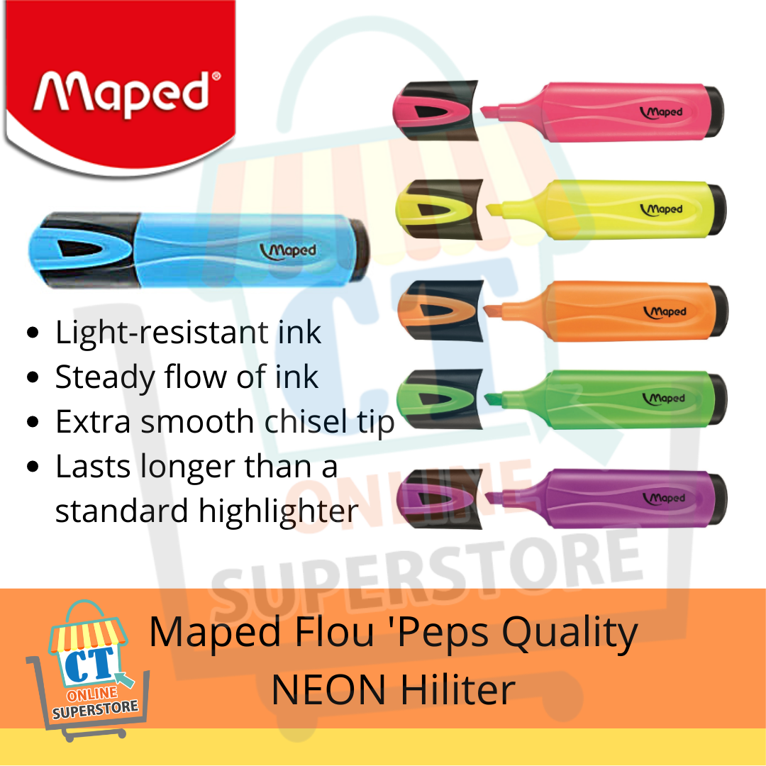 Maped Flou 'Peps NEON Hiliter Highlighter Marker per pc | Lazada PH