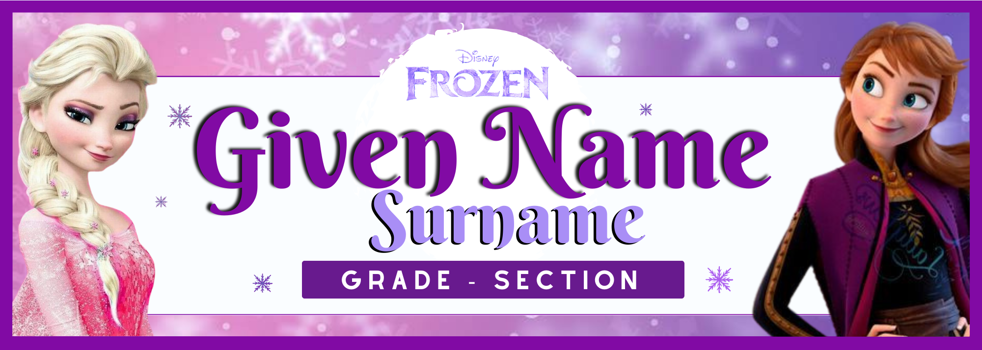 CUSTOMIZED LAMINATED NAME TAG / NAME PLATE FOR KIDS (BACK TO BACK WITH ...