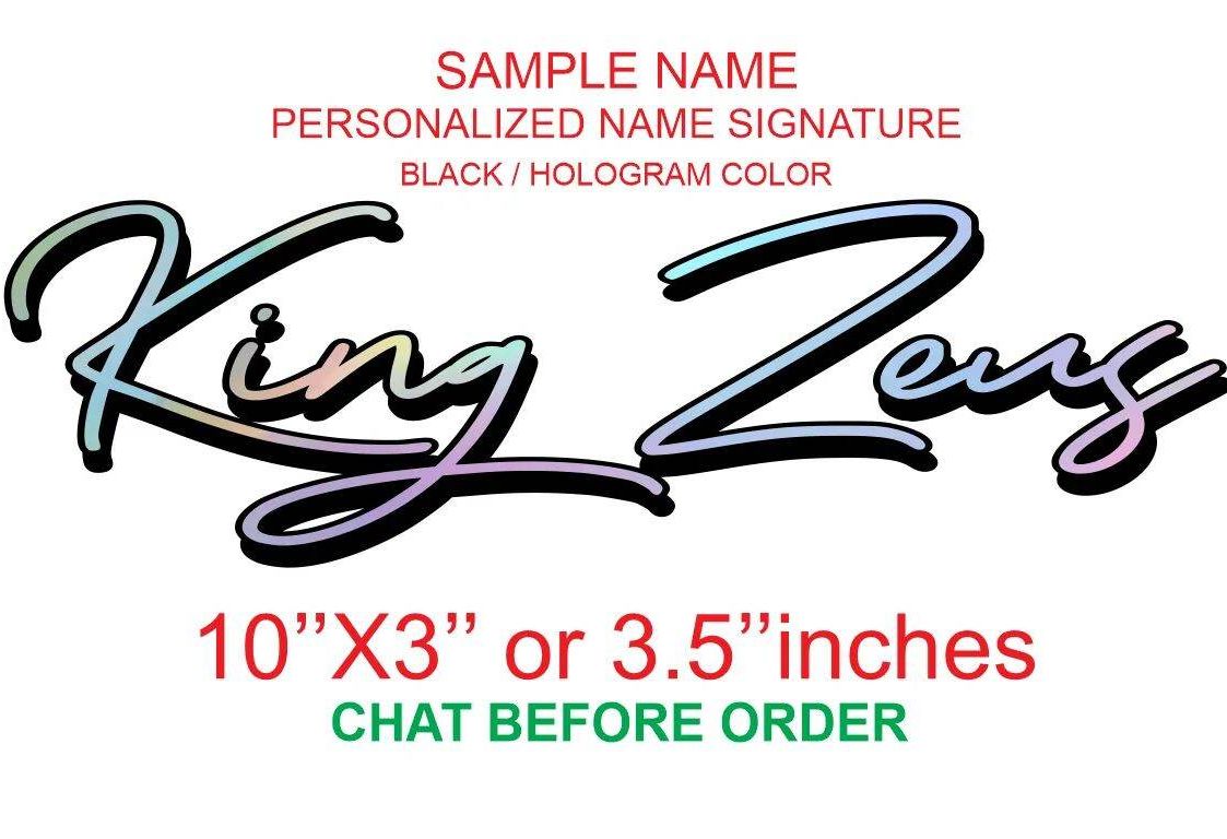 PERSONALIZED NAME SIGNATURE STICKER | Lazada PH