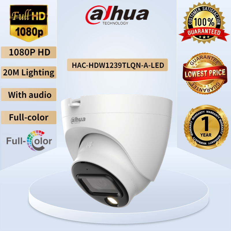 Dahua CCTV Camera 2MP/5MP Dome Camera Full-Color With Audio IR Eyeball ...