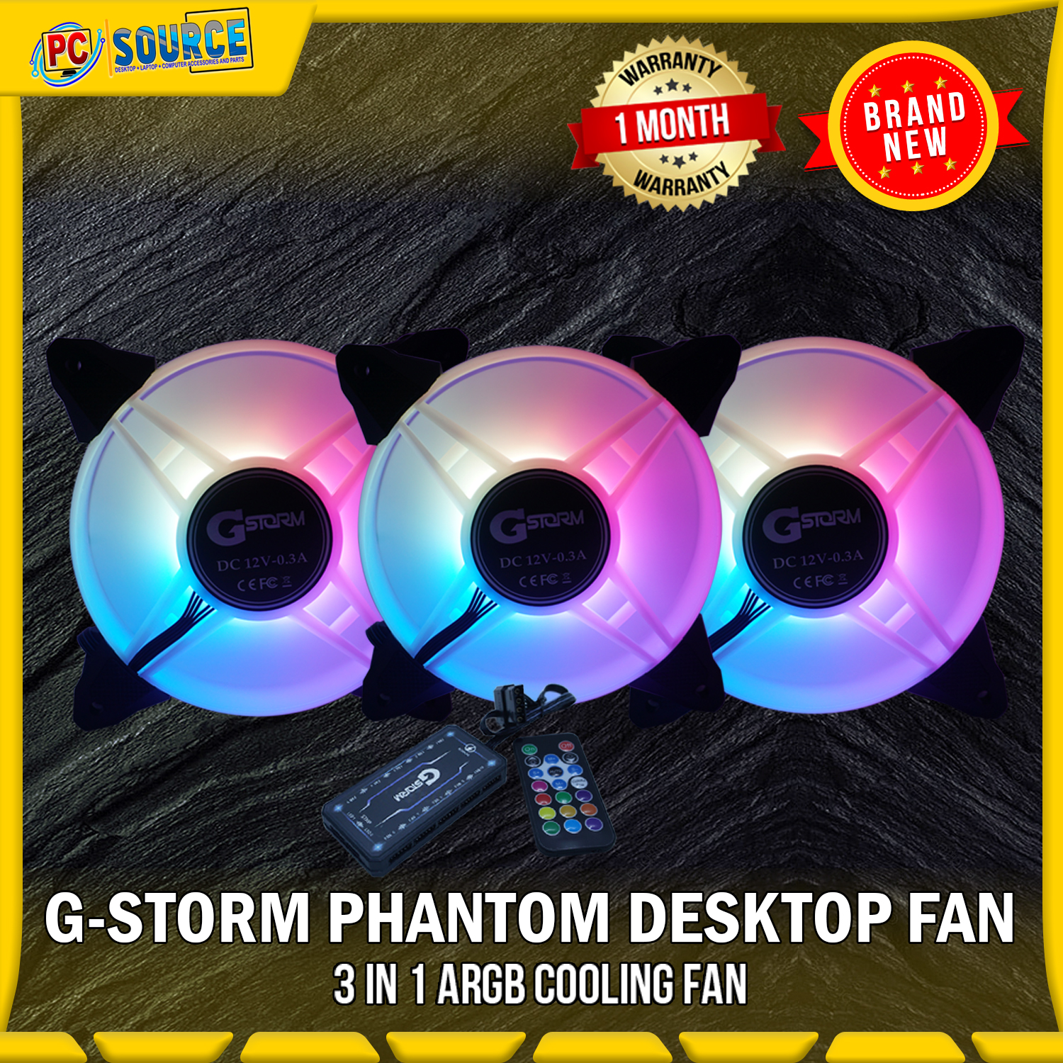 G-STORM Phantom Desktop FAN 3 in 1 ARGB Cooling Fan | We also have ...