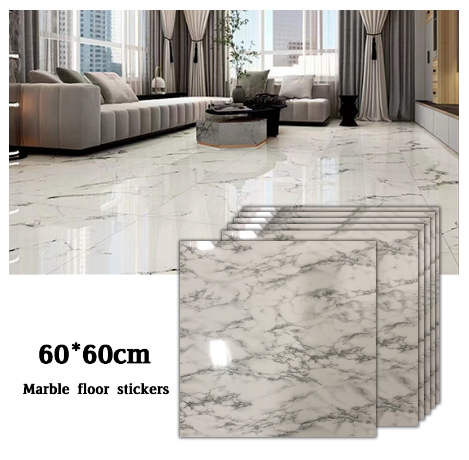 60X60CM New thickened marble floor tile floor stickers，SelfAdhesive ...