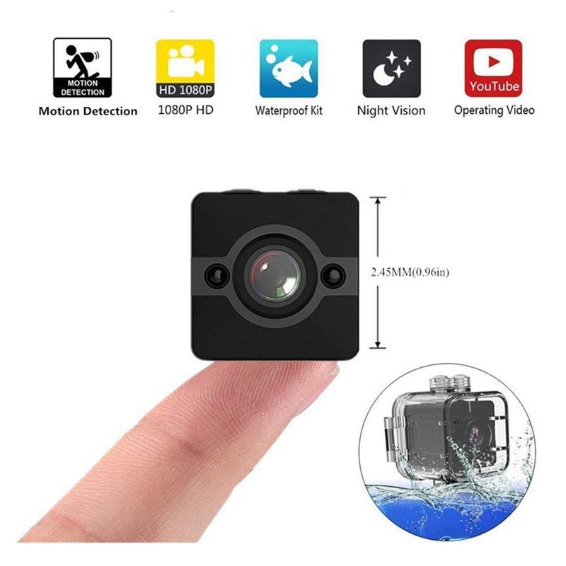 SQ12 Mini Camera Sports HD DV Camcorder 1080P Night Vision 155 degree ...