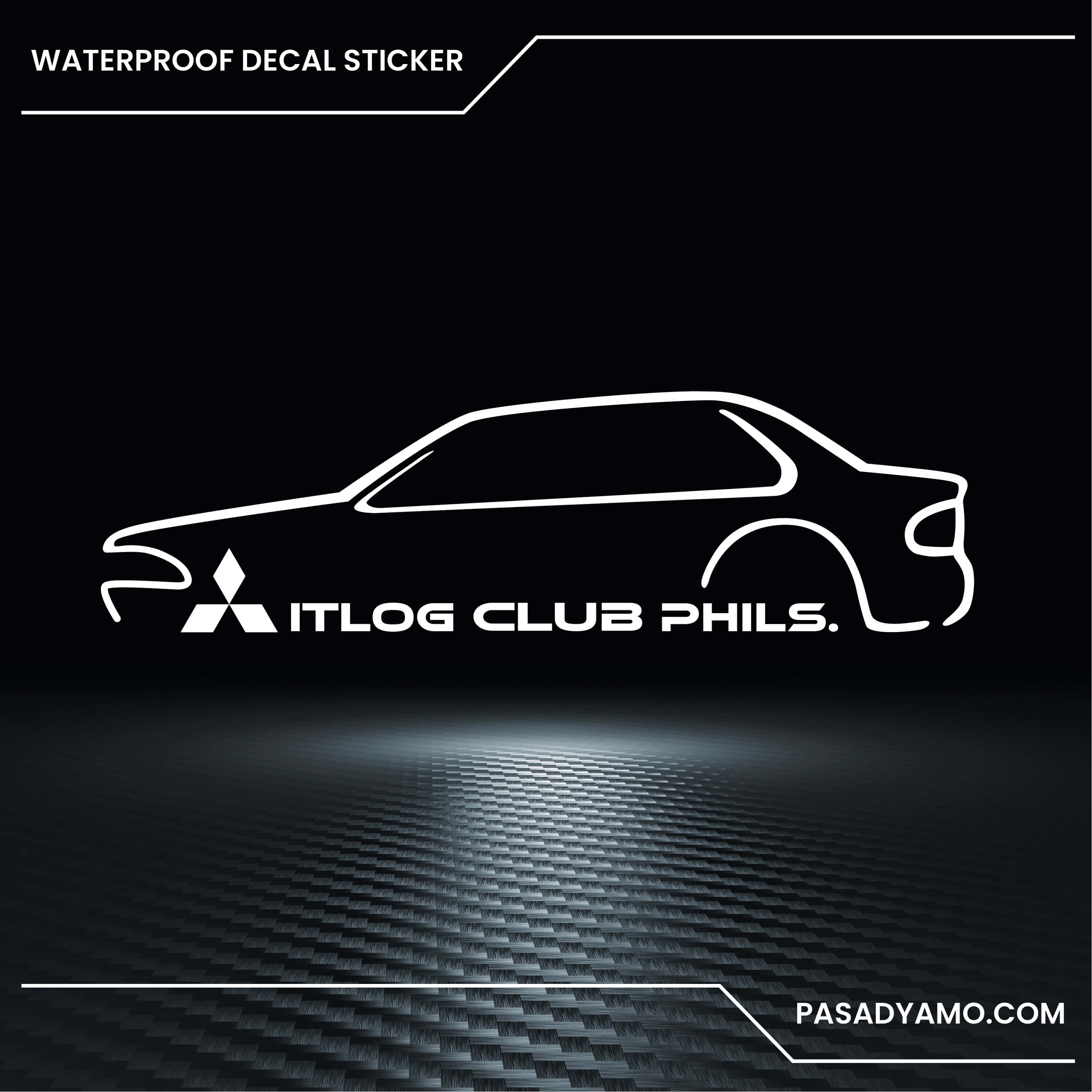 Mitsubishi Lancer Itlog Club Sticker for Cars and Motorcycles 7 inches ...