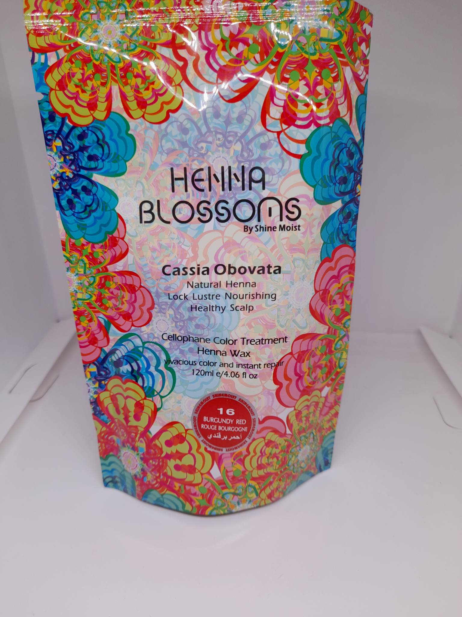 Shine Moist Henna Wax 120 grams Sachet Assorted Color Cellophane ...
