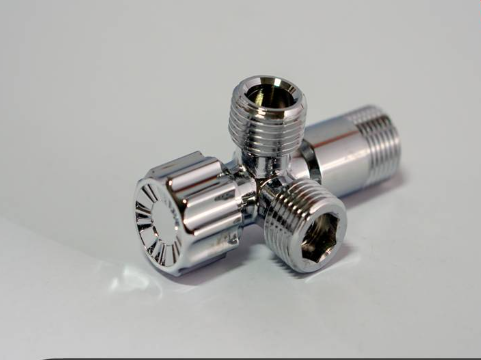 Valiant Angle Valve SilveR 1/2x1/2x1/2 and Violet 1/2 MALE X 1/2 MALE ...