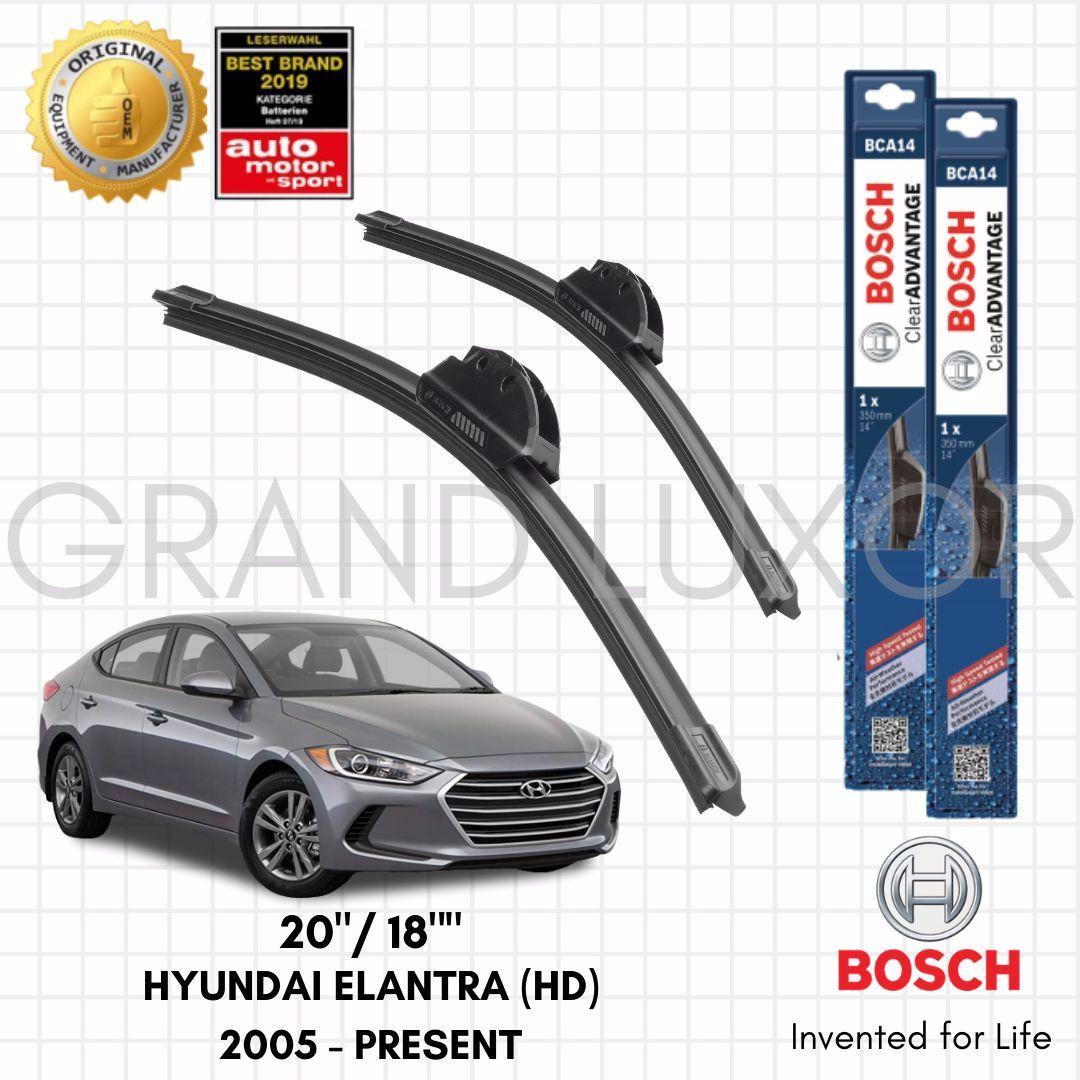 Bosch CLEAR ADVANTAGE Wiper Blade Set for Hyundai ELANTRA (HD) 2005 - PRESENT (20 / 18 ) | Lazada PH