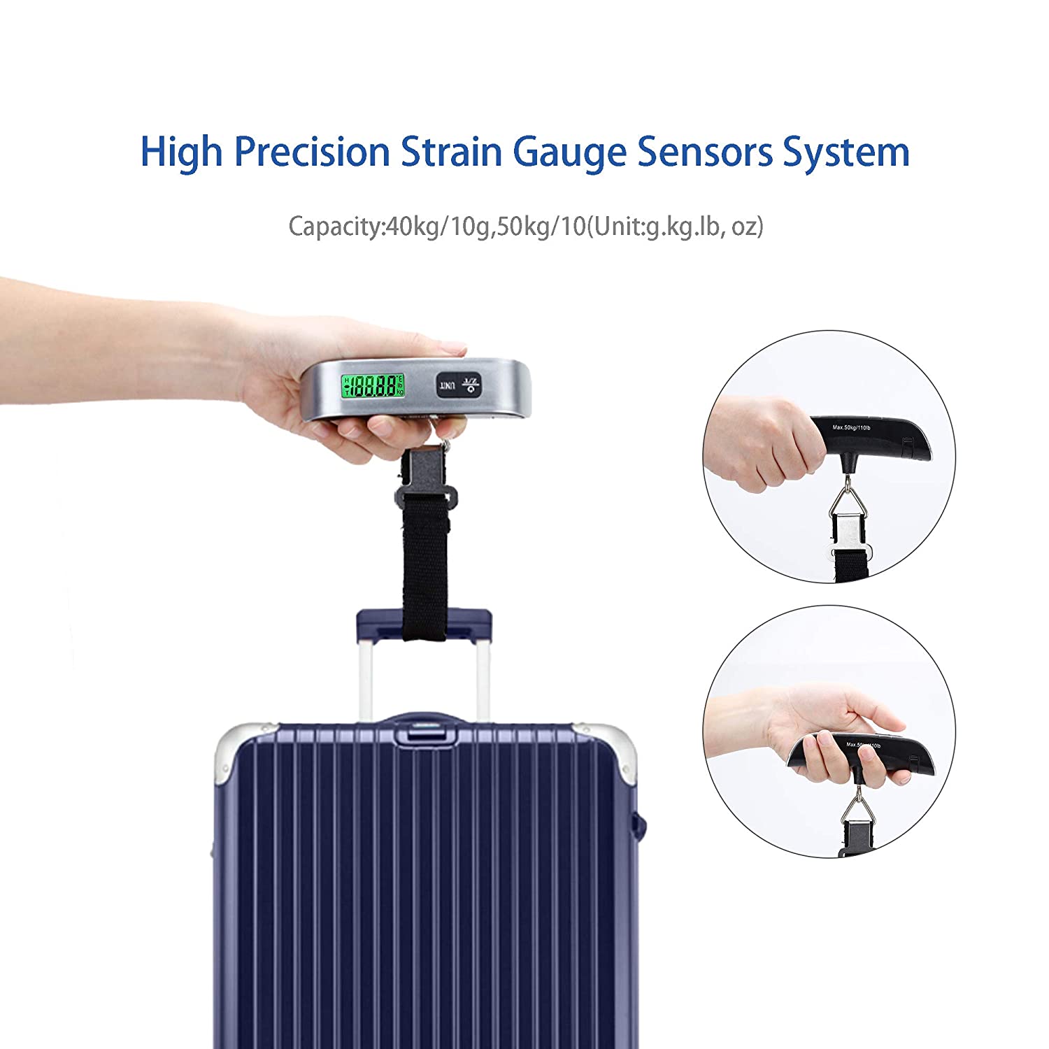 YMS Luggage Scale Electronic Scale Portable Scale Hanging Hook Scale ...