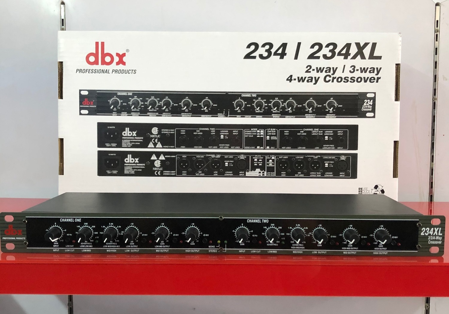 Dbx 234XL Crossover Processor Stereo 2/3 and Mono 4 way with XLR input ...