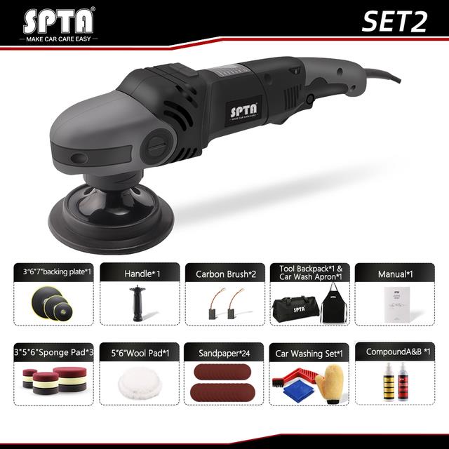 【LZ】 SPTA 5 Inch Rotary Buffer Polisher Electric Buffing Polishing ...