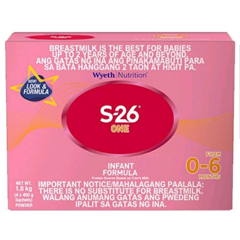 ♗♂ Wyeth S-26 ONE 1.8kg Infant Formula Powdered Milk Drink S26 | Lazada PH