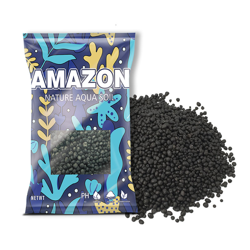 3L Aquarium Black Soil Activated Substrate Soil Shrimp & Plants Black ...