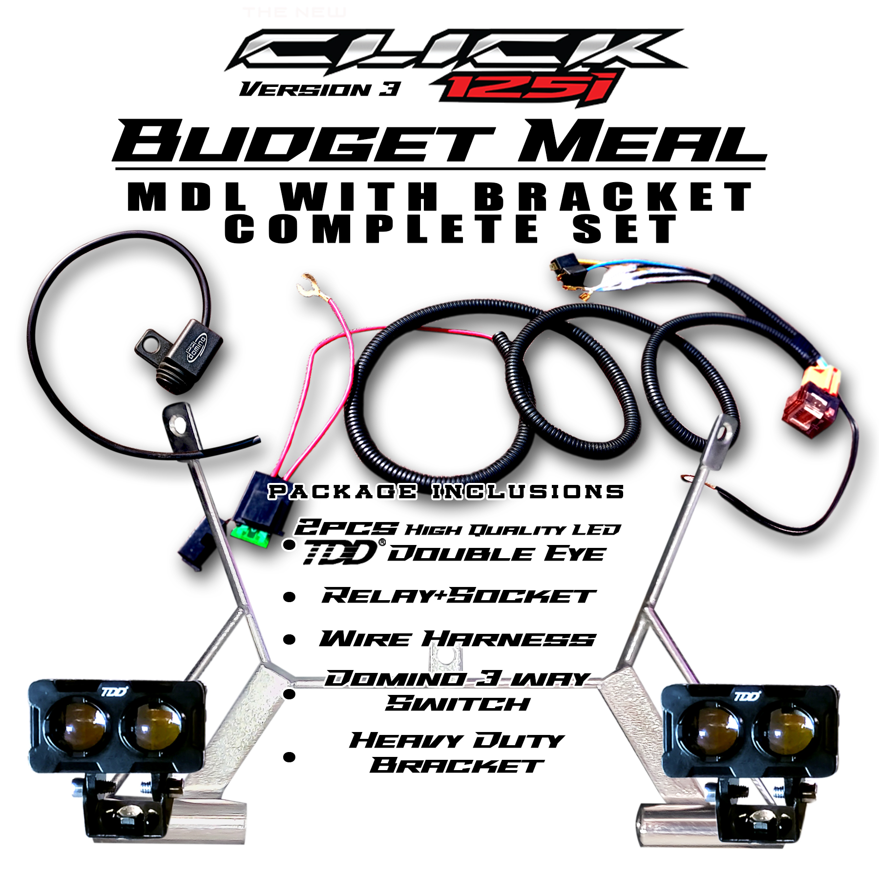 ⭐️HONDA CLICK V3 MDL BRACKET TDD MDL SET & BRACKET STAINLESS STEEL ...