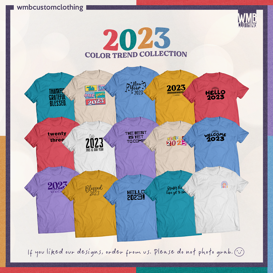 2023 Color Trend New Year Shirt/Family Shirt (Adult Sizes) by WMB ...