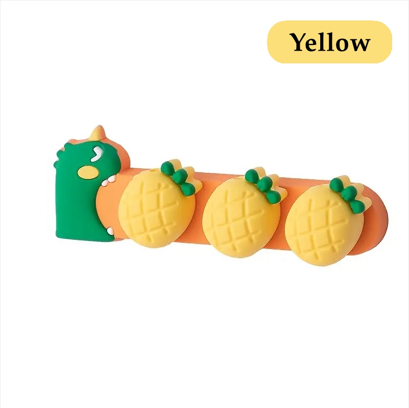 【XMT】Cute Dinosaur Data Cable Storage Gods Self-Adhesive Magnetic Cable ...