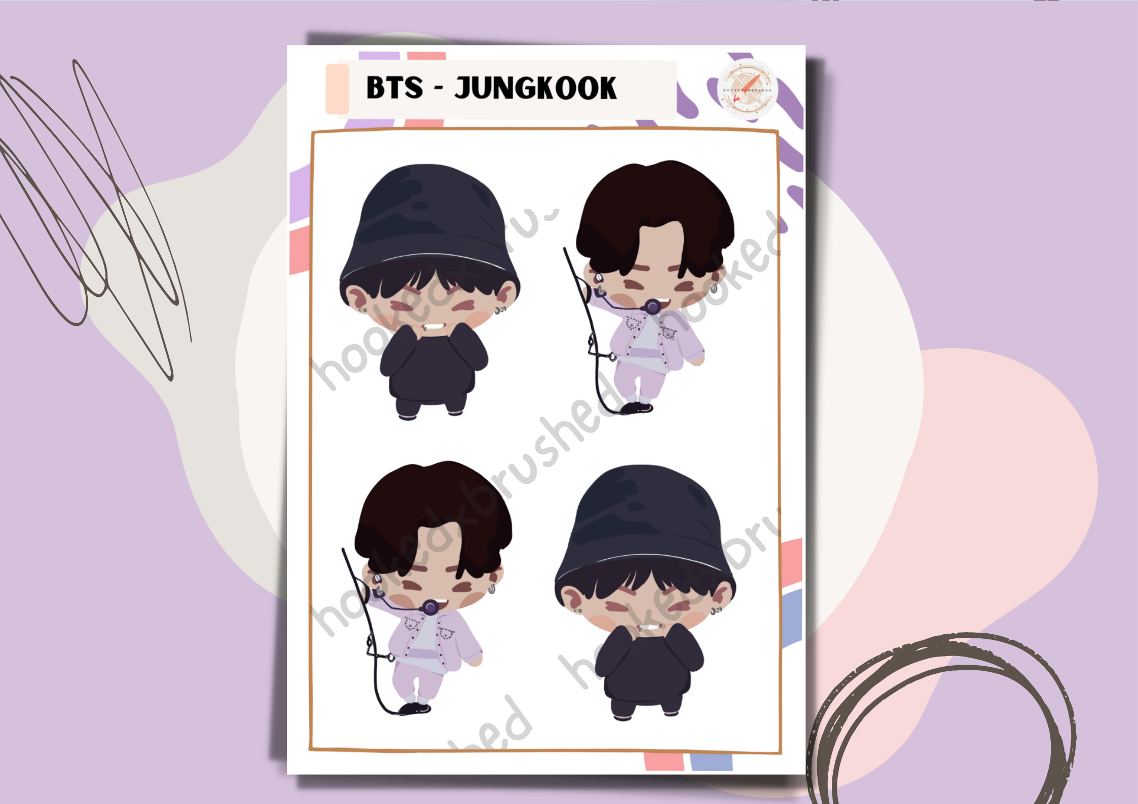 BTS - Jungkook Sticker Pack (5x7") | Lazada PH