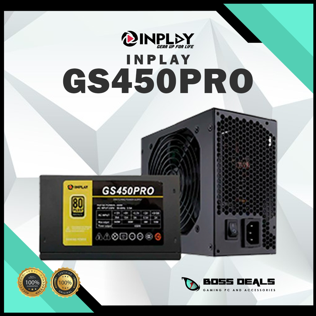 INPLAY GS450PRO PSU 80+ BRONZE RATED POWER 450W | Lazada PH