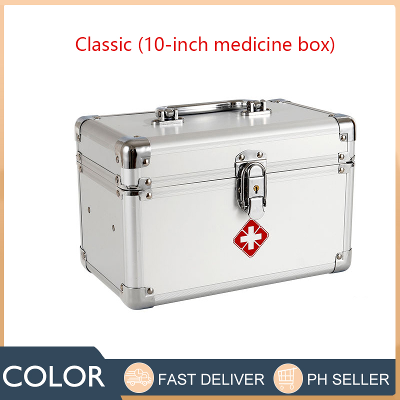 Medicine box Portable Aid Kit Storage Box Large Capacity Multi ...