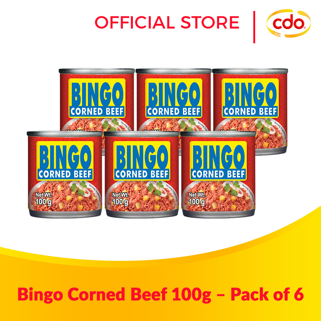 BINGO Corned Beef 100g - Pack of 6 | Lazada PH