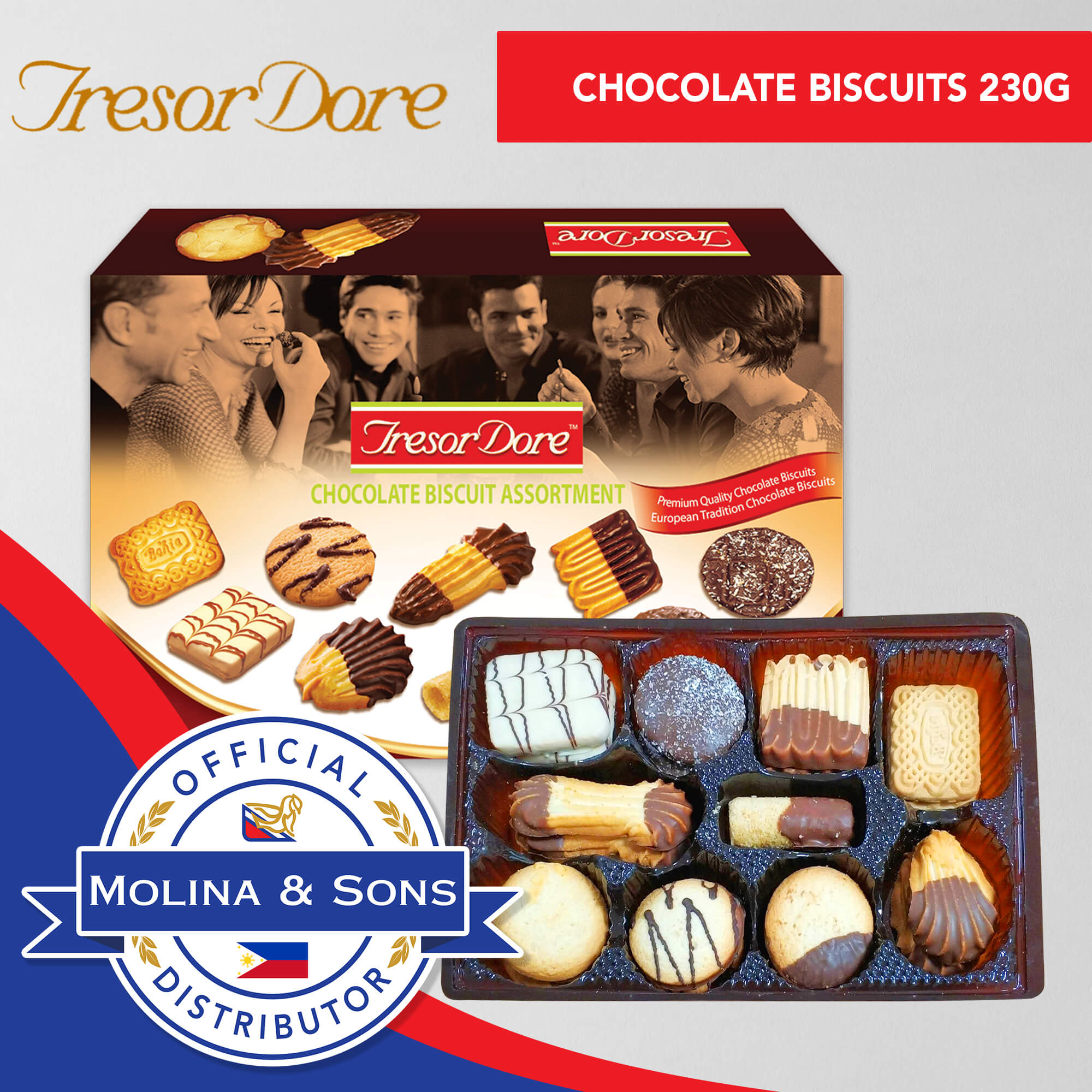 Tresor Dore Chocolate Biscuits 230g | Lazada PH