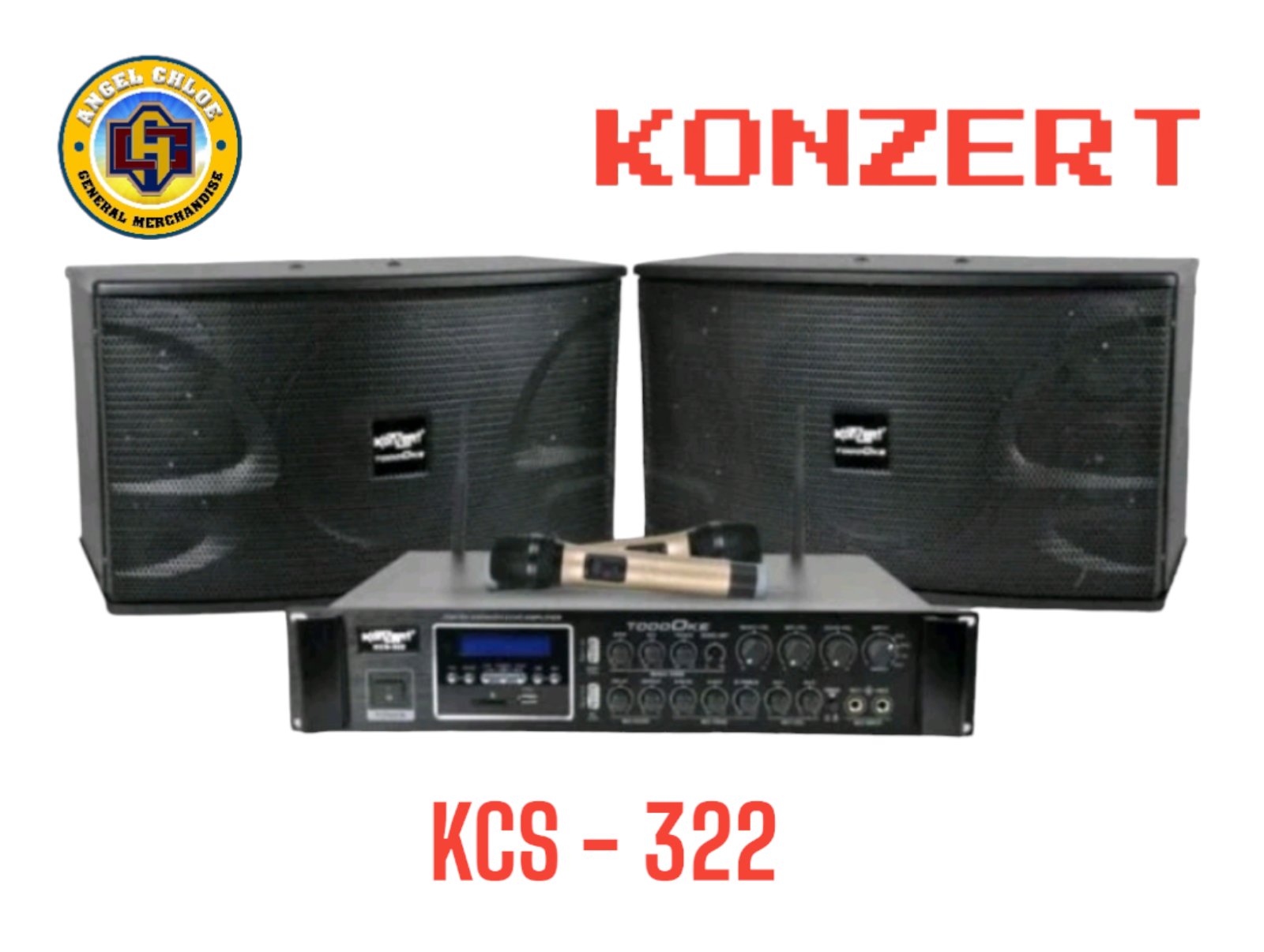 Konzert KCS-322 Mini Component Todooke System with Usb, sd, Bluetooth ...