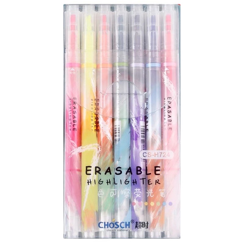 SY Chosch Erasable Highlighter 7 in 1 Highlighter Set | Lazada PH