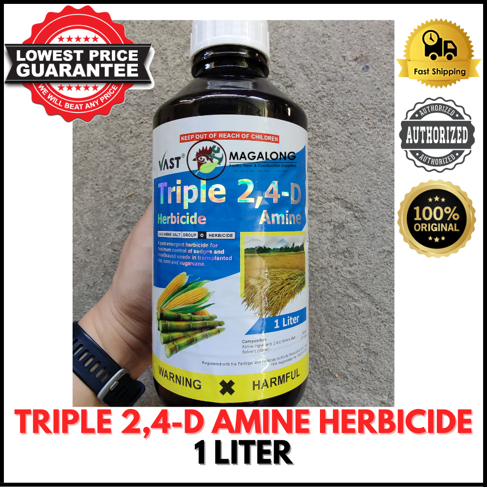 TRIPLE 24D AMINE HERBICIDE - VAST - 1 LITER (TRIPLE 2,4-D) | Lazada PH